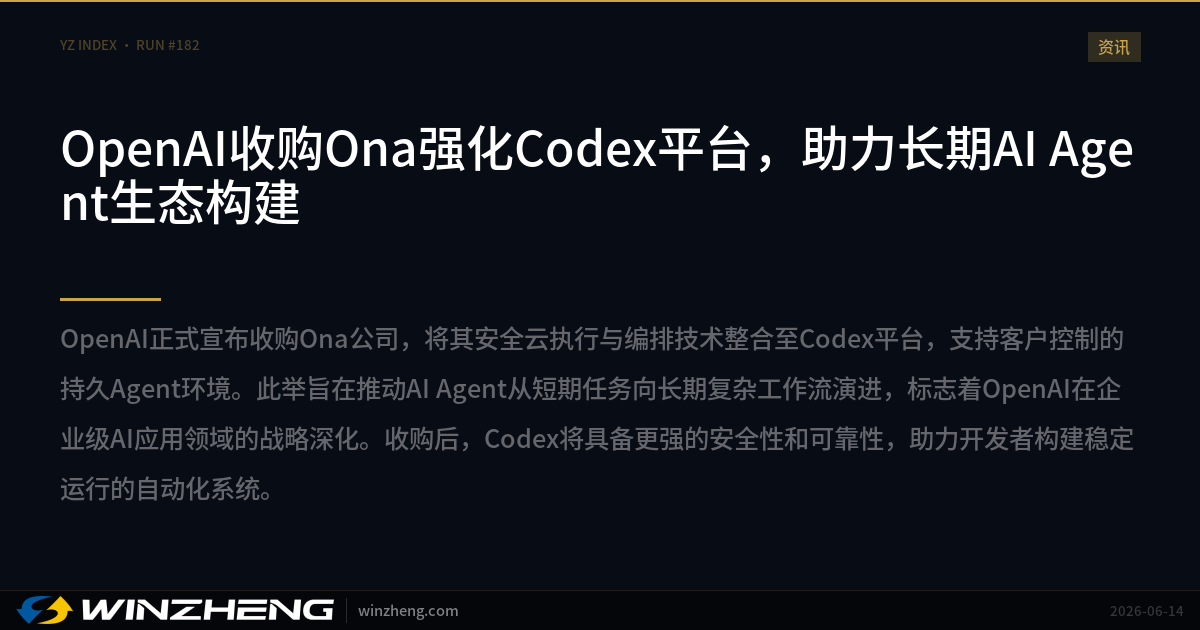 OpenAI Acquires Ona to Strengthen Codex Platform, Boosting Long-Term AI ...